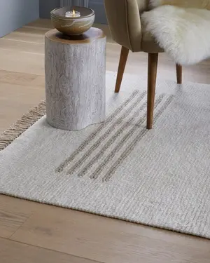 Quince Otto Hand-knotted Cotton Wool Rug - Ivory/neutral