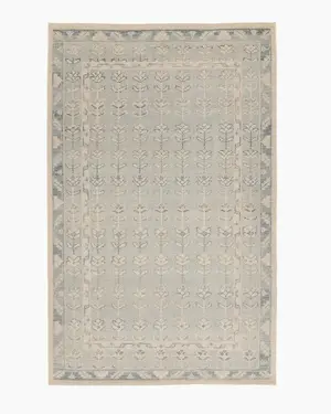 Quince Mabel Hand-knotted Wool Rug Blue