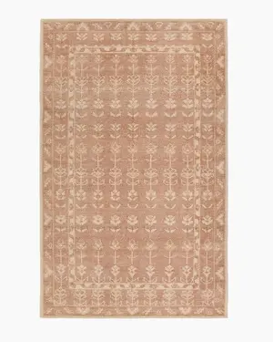 Quince Mabel Hand-knotted Wool Rug - Blush