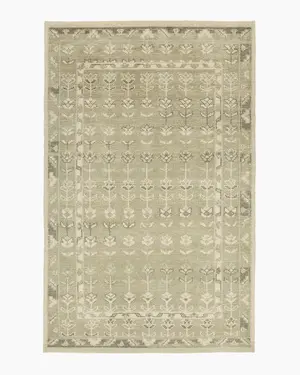 Quince Mabel Hand-knotted Wool Rug - Sage