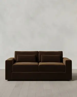 Quince Ashford Deep Seat Sofa In Performance Velvet - Java