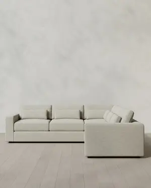 Quince Ashford Deep Seat L Sectional - Flax