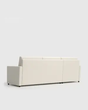 Quince Brennan Performance Chenille Linen Blend Chaise Sectional - Sorrell