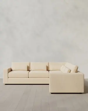 Quince Ashford Deep Seat L Sectional Eggshell