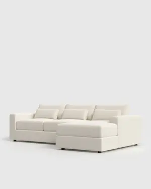 Quince Ashford Deep Seat Chaise Sectional - Ink