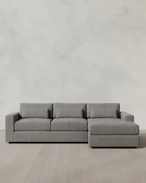 Quince Ashford Deep Seat Chaise Sectional Slate