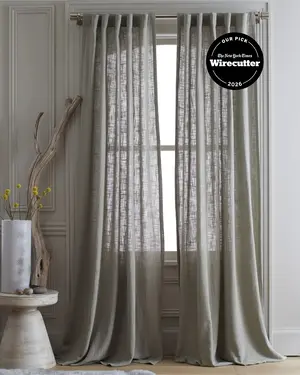 Quince Cotton Sheer Curtain Set - Grey
