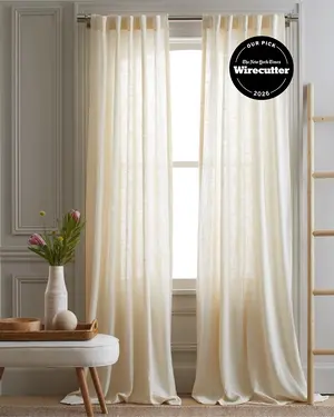 Quince Cotton Sheer Curtain Set - Ivory