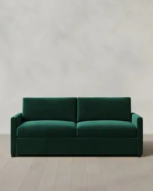 Quince Brennan Sleeper Sofa In Performance Velvet Spruce
