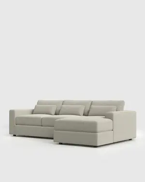 Quince Ashford Deep Seat Chaise Sectional - Ash