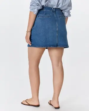 Quince Stretch Denim Mini Skirt - Atlantic Blue