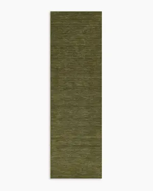 Quince Wells Hand-loomed Wool Rug - Green