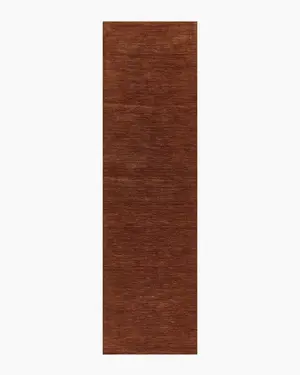 Quince Wells Hand-loomed Wool Rug Rust