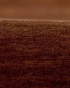 Quince Wells Hand-loomed Wool Rug - Rust