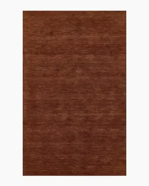 Quince Wells Hand-loomed Wool Rug Rust