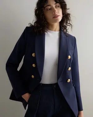 Quince Convertible Blazer Navy