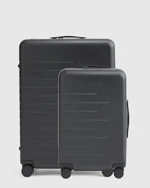 Quince Expandable Carry-on And Large Check-in Suitcase Set - Black