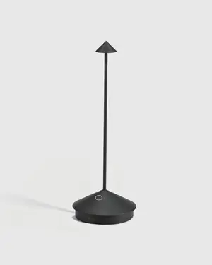 Quince Zafferano America Pina Pro Rechargeable Table Lamp By Zafferano Black