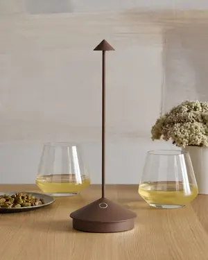 Quince Zafferano America Pina Pro Rechargeable Table Lamp Zafferano - Rust