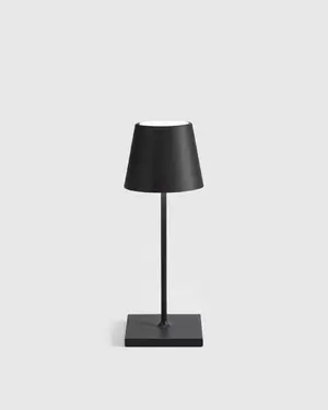 Quince Zafferano America Poldina Pro Rechargeable Table Lamp Zafferano - Black