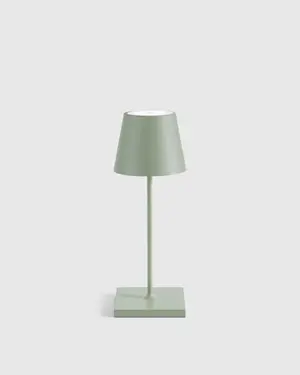 Quince Zafferano America Poldina Pro Rechargeable Table Lamp By Zafferano Sage