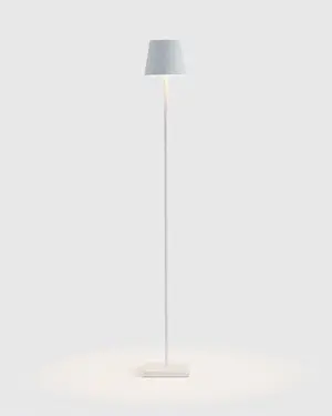 Quince Zafferano America Poldina Pro Rechargeable Floor Lamp Zafferano - White