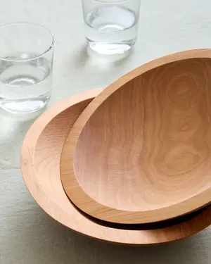 Quince Handcrafted Wooden Bowls, Set Of 4