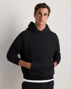 Quince Fleece Hoodie - Black