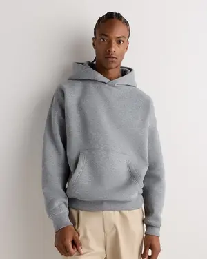 Quince Fleece Hoodie - Medium Heather Grey