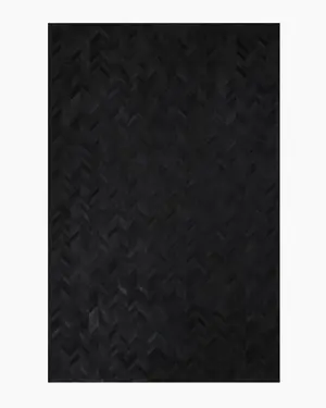 Quince Jones Hide Rug - Black