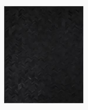 Quince Jones Hide Rug - Black