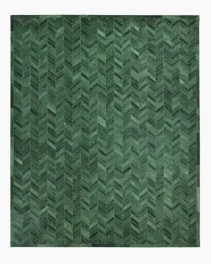 Quince Jones Hide Rug - Green
