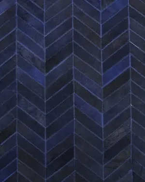 Quince Jones Hide Rug - Navy