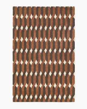 Quince Arte Wool Rug - Rust