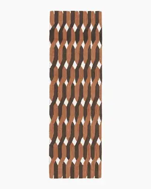 Quince Arte Wool Rug - Rust