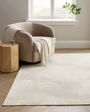 Quince Windsor Hand-loomed Wool Rug - Ivory