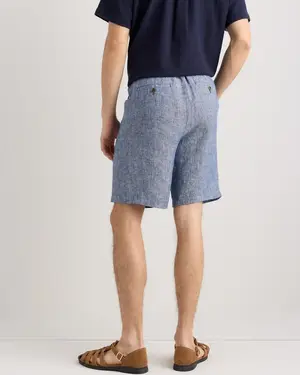 Quince 9" Linen Shorts - Chambray Blue