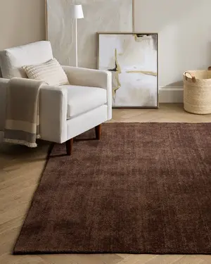 Quince Drew Hand-loomed Jute Rug - Chocolate