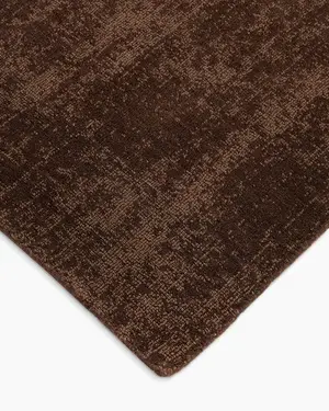 Quince Drew Hand-loomed Jute Rug - Chocolate