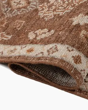 Quince Fara Hand-knotted Wool Rug - Brown