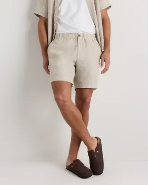 Quince 100% European Linen 7" Shorts - Flax
