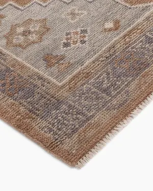 Quince Chloe Hand-knotted Wool Rug - Cognac