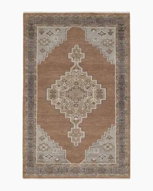 Quince Chloe Hand-knotted Wool Rug - Cognac