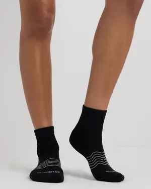 Quince Everyday Quarter Socks 4-pack - Black