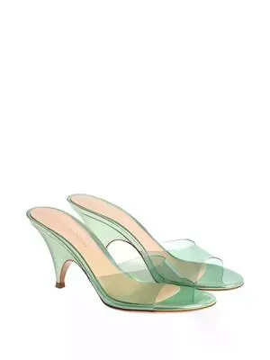 GIANVITO ROSSI Sofia Cone-heel Mules - Green