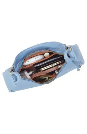 Hobo Small Leather Shoulder Bag - Seabreeze