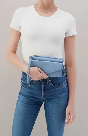 Hobo Leather Wristlet - Seabreeze