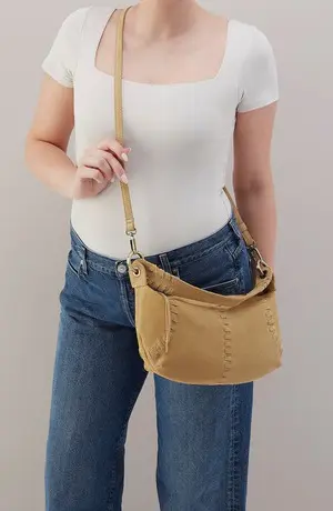 Hobo Mini Opal Leather Shoulder Bag - Twilight Fern