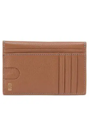 Hobo Goldie Leather Card Case - Brown Sugar