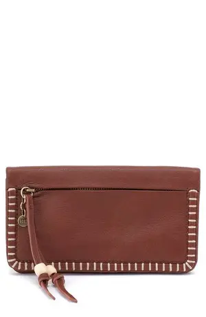 Hobo Lumen Leather Continental Bifold Wallet - Cocoa Bean